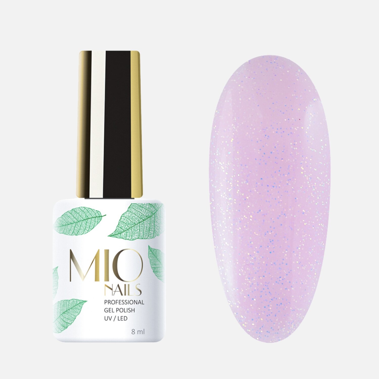 Гель-лак MIO Nails Veil Вуаль №VL-06 8 мл с переливами золотистого голографического шиммера