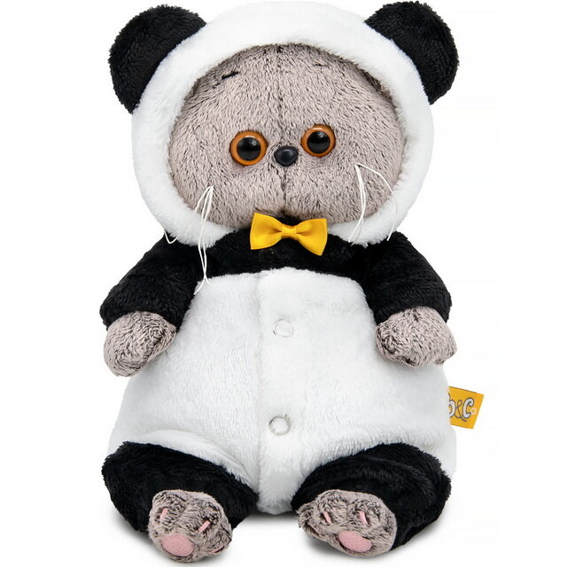 Мягкая игрушка Кот Басик Baby в кигуруми Панда 20 см, Budi Basa, BB-157