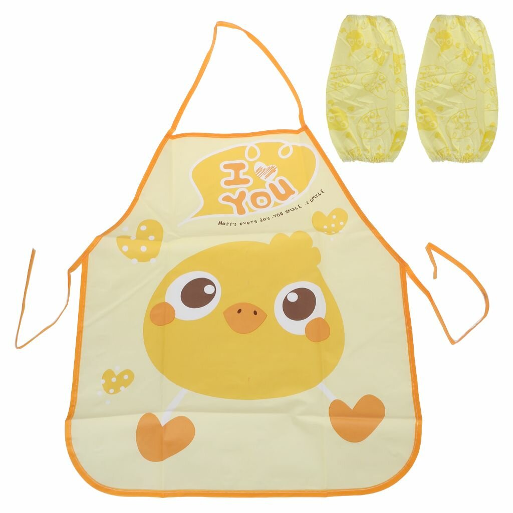 1 комплект, детский фартук с рукавами, рисунок на кухне, приготовление пищи, водонепроницаемый для художественной деятельности животным принтом