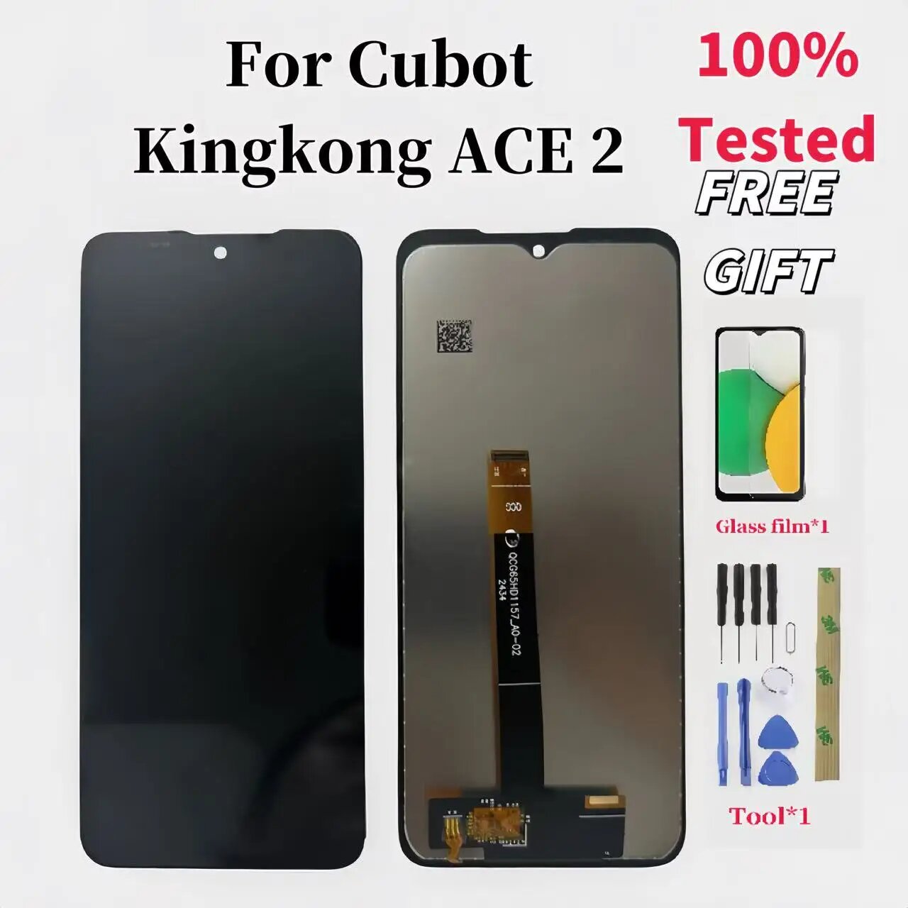 New Original touch screen for Cubot King Kong ACE 2 LCD display replacement parts disassembly tool