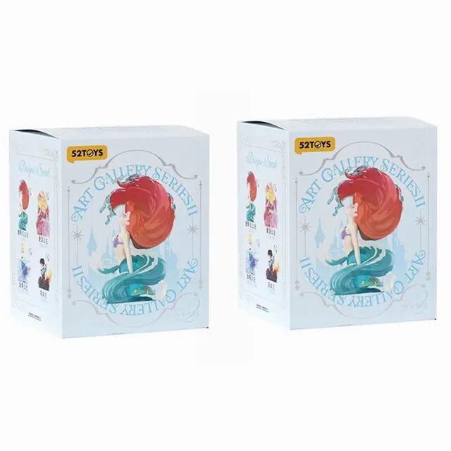 Оригинальная коробка-галерея Disney Princess Art Series Blind Box Gallery 2 Generation Kawaii Anime Box Toys Figure Mystery Girl Christmas Gift