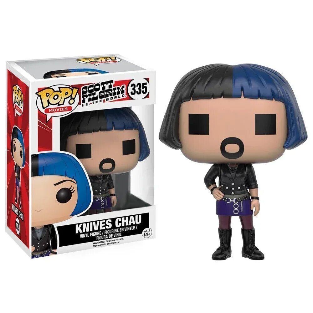 Funko pop SCOTT PILGRIM Ножи Чау # 335 Виниловая фигурка, модель куклы, игрушки