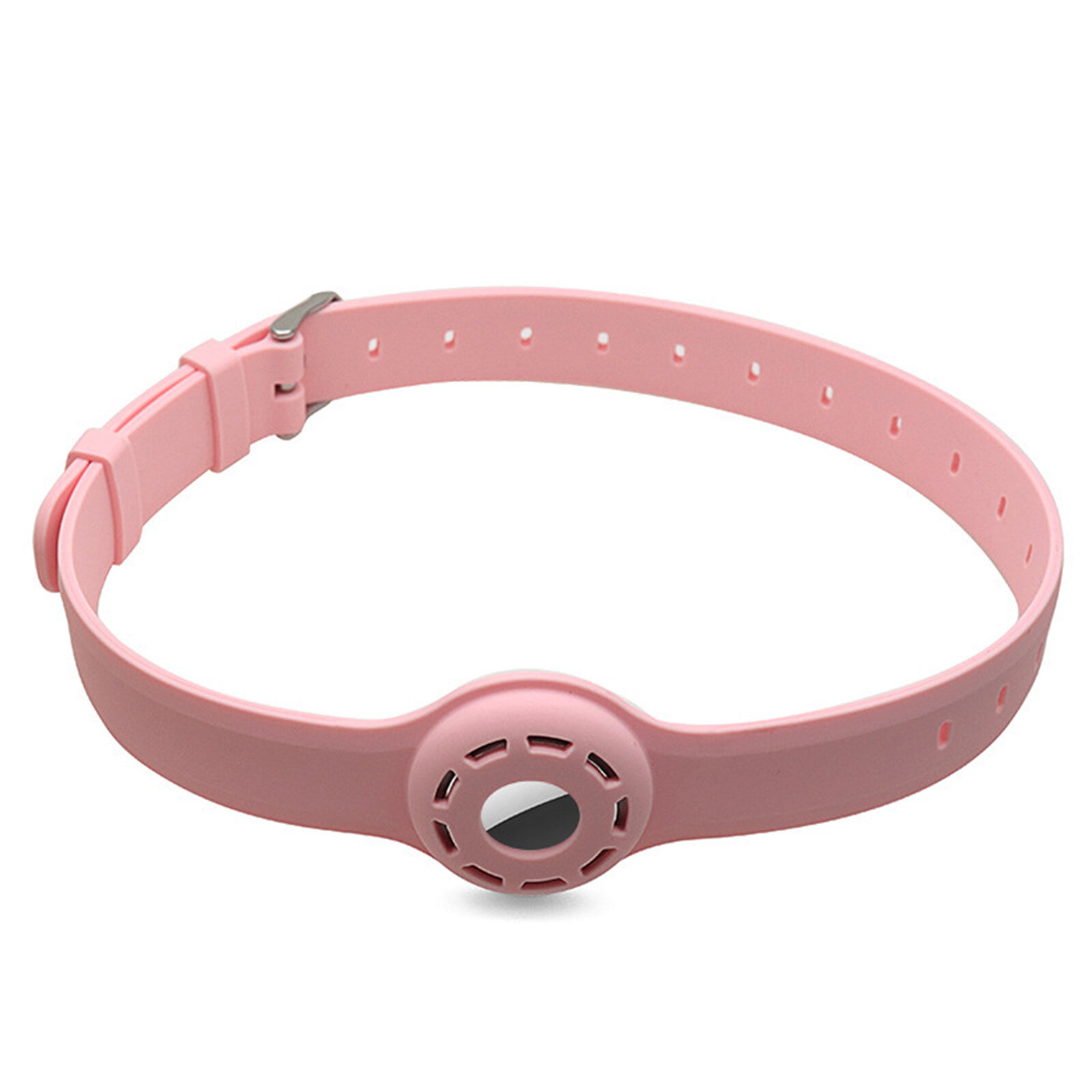 Подходит для защитного чехла для отслеживания положения ошейника AirTag для собак-розовый