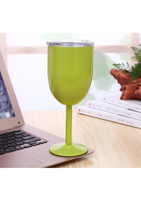 Новая модная термокружка из нержавеющей стали для красного вина, бокал для коктейля, креативный подарок, зеленый