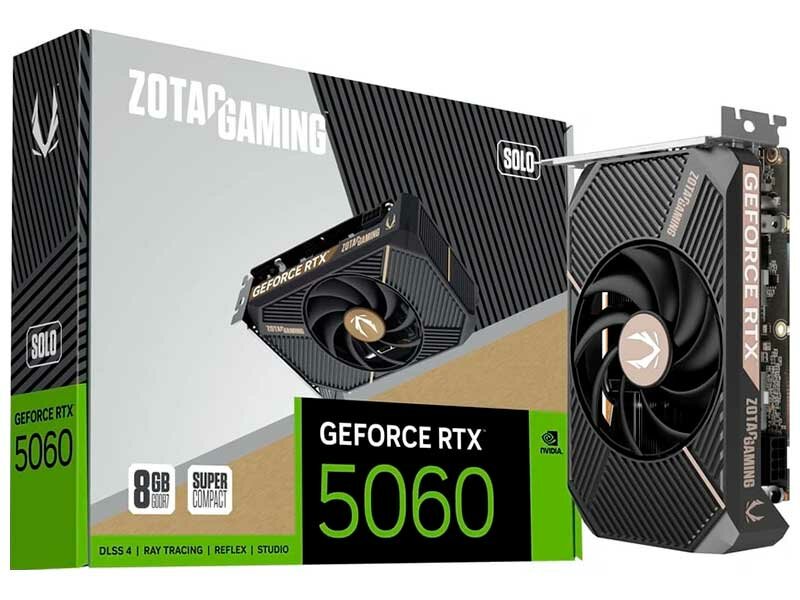 Видеокарта Zotac GeForce RTX 5060 SOLO 8GB (ZT-B50600G-10L)