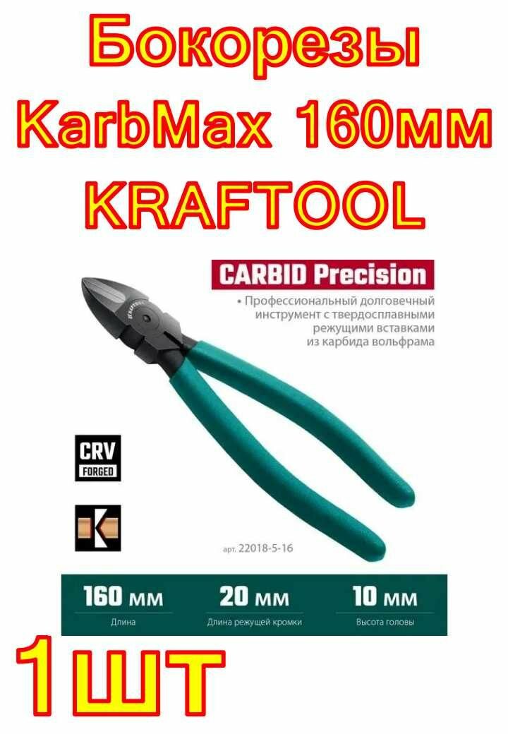 Бокорезы с твердосплавными вставками KarbMax 160мм KRAFTOOL