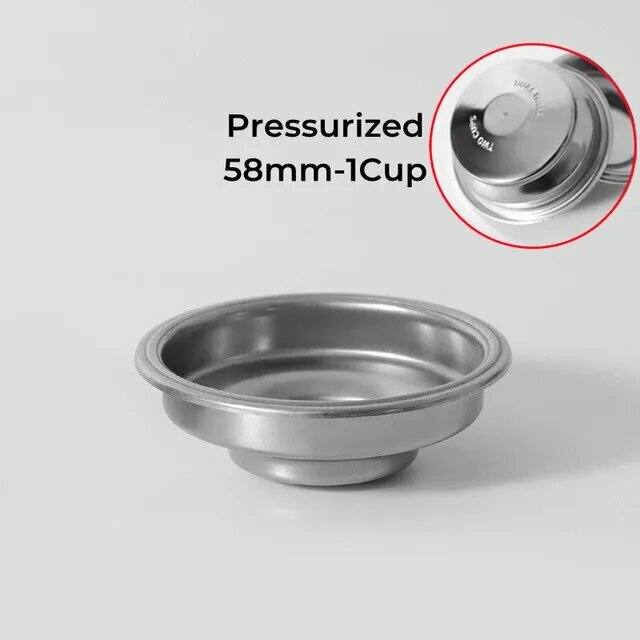 Корзина для кофемашины 58 мм, 1 чашка, Pressurized