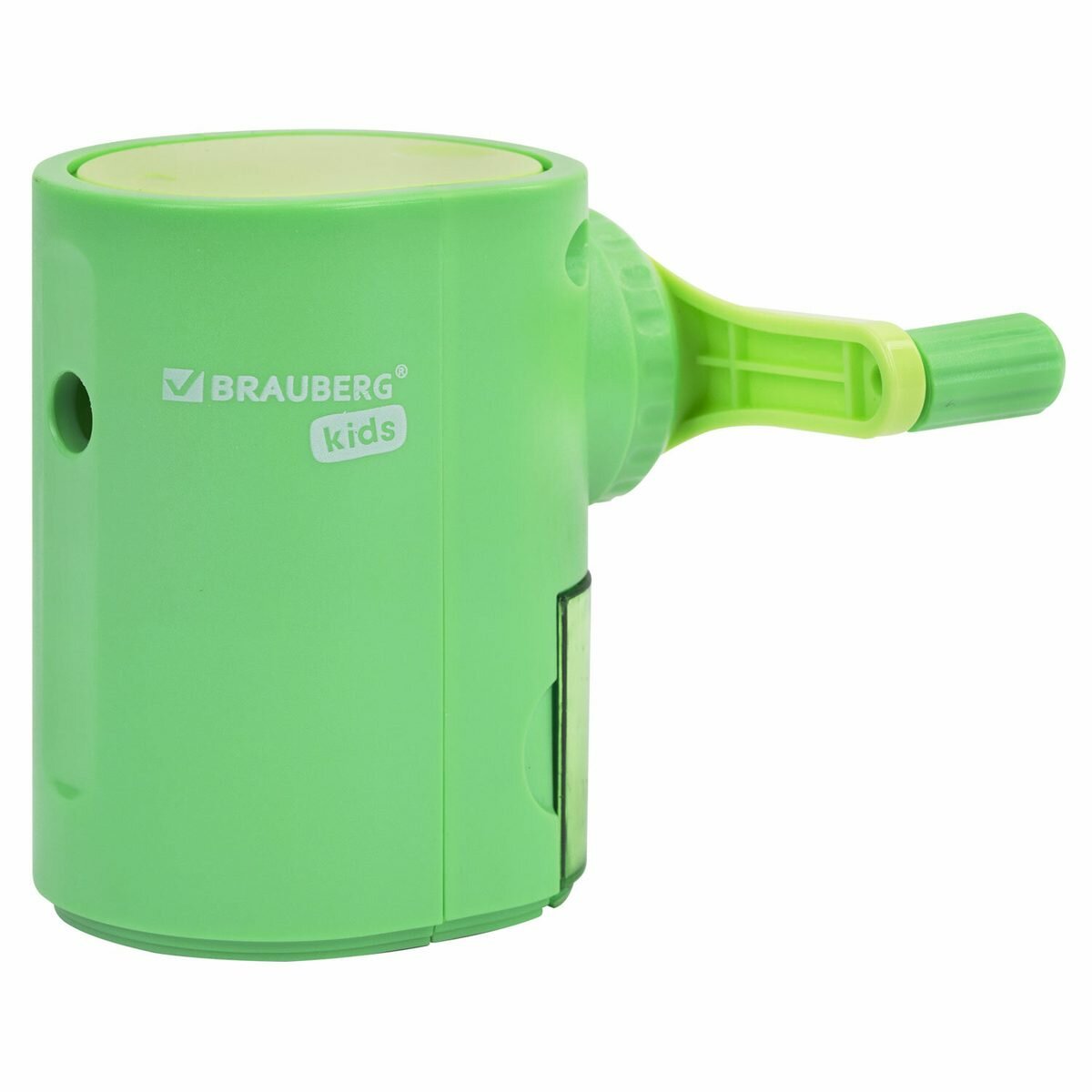 Точилка механическая Brauberg Kids (1 отверстие, корпус мятный, крепление к столу) (272003), 12шт.