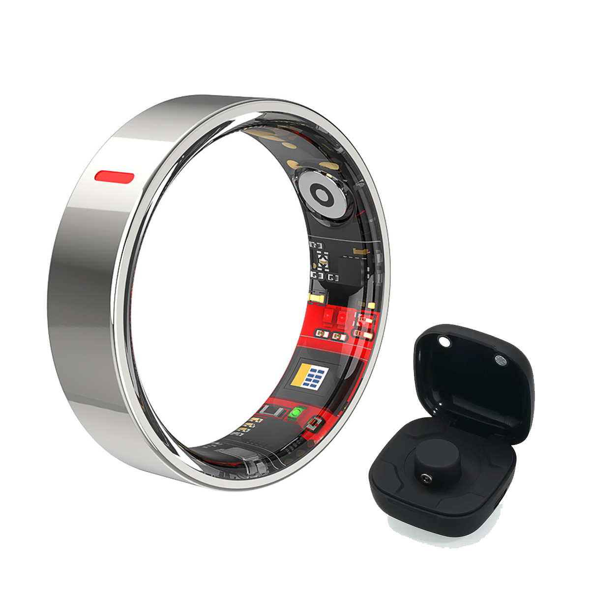 Умное кольцо, ультратонкий дизайн, для измерения артериального давления и уровня сахара в крови