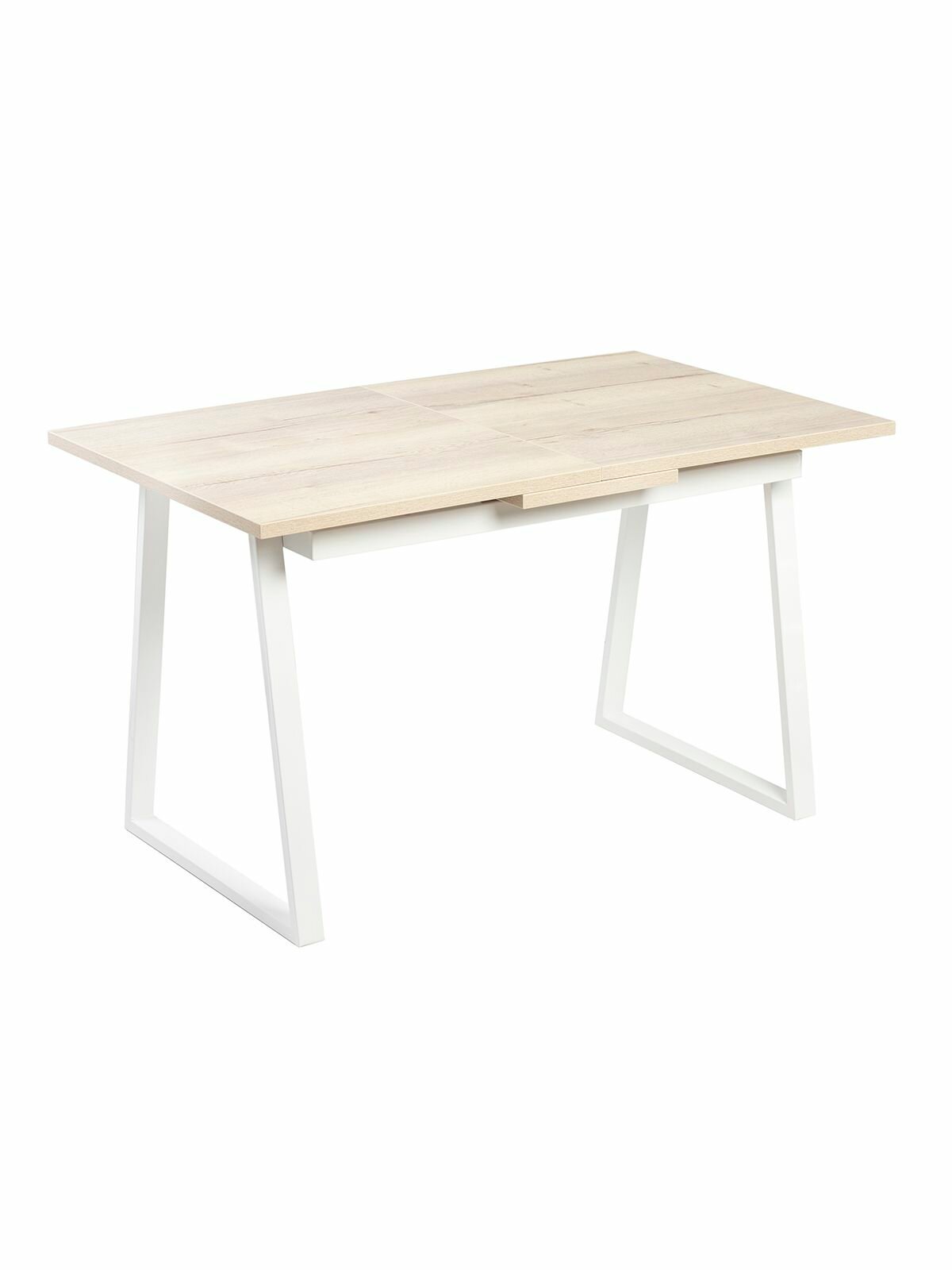 Стол урбан АП EGGER: Дуб Галифакс белый - Царговый пояс: Белый глянец