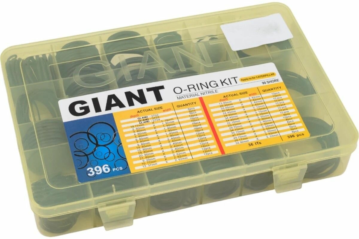 Набор колец резиновых уплотнительных О-колец GIANT O-RING BOX CAT-396 caterpillar 396 шт