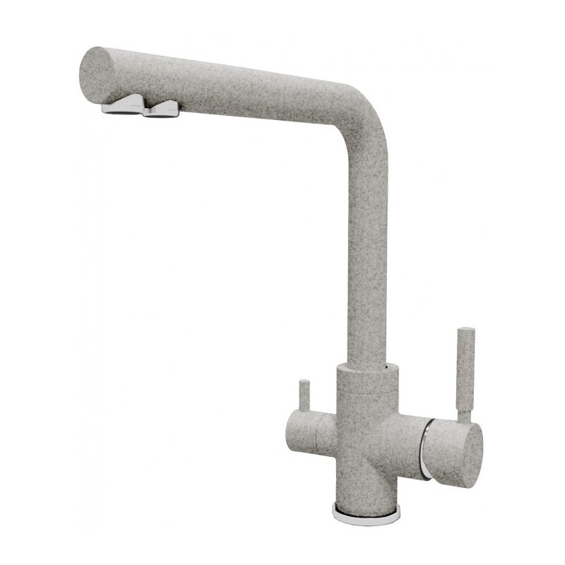 Смеситель для кухни с подключением фильтра Dr. Gans Акцент 339.06H.2123.408, серый