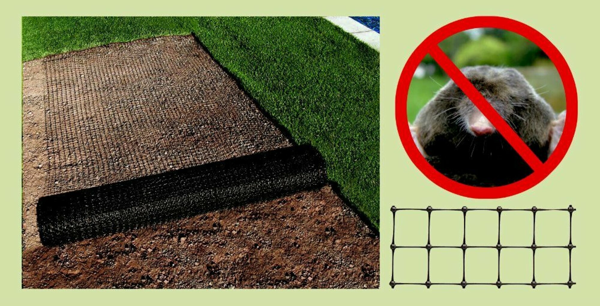 Сетка антикрот пластик ЯCTPEВ длн 30 м мощное средство защиты участка дачи от кротов и крыс