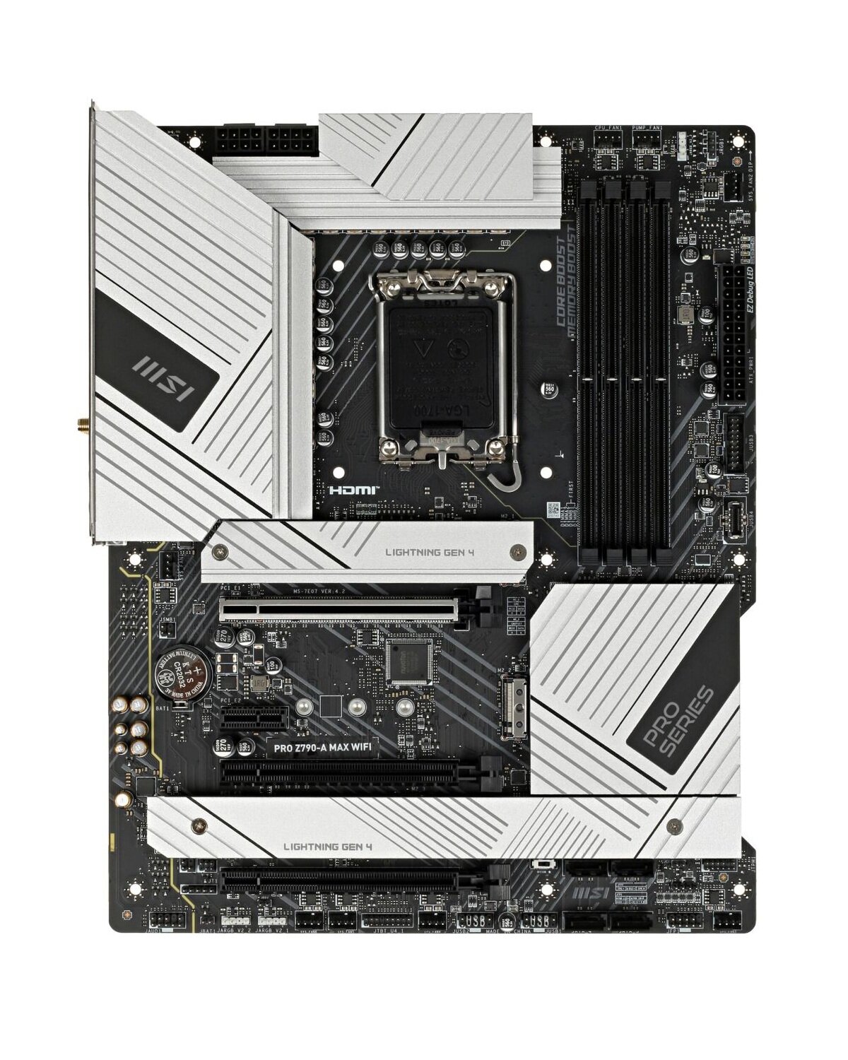 Материнская плата MSI PRO Z790-A MAX WI-FI, игровая, пассивное охлаждение