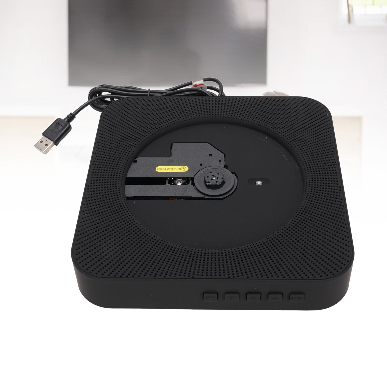 CD-плеер с Bluetooth HiFi динамиком Таймер USB SD AUX Расширяемый настольный CD-плеер для вечеринок дома