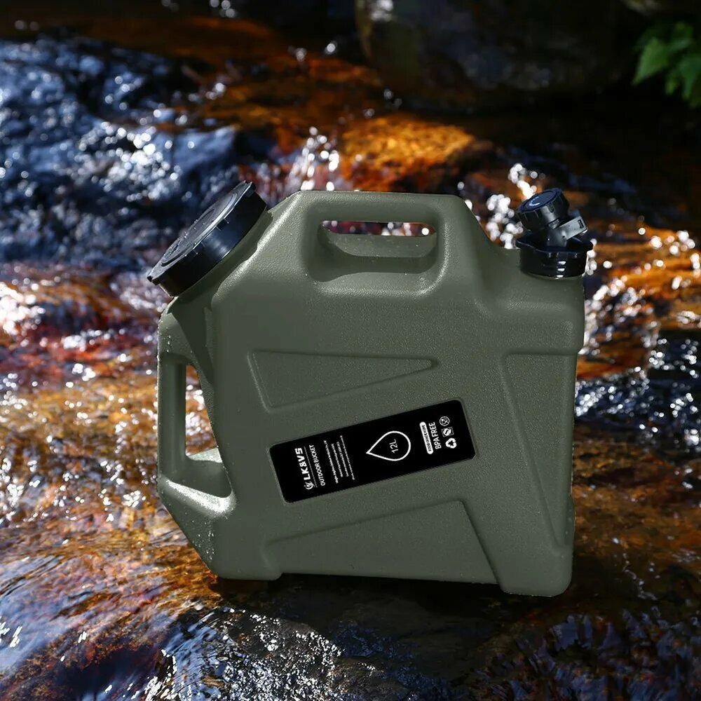 Наружное ведро объемом 12 л, ведро для хранения воды с краном, портативное и переносимая, большая емкость