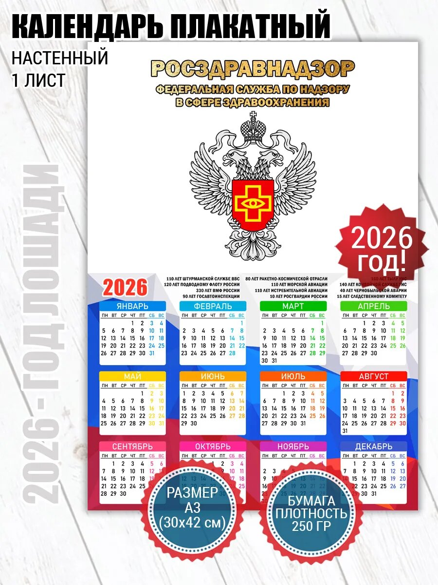 Календарь плакат Росздравнадзор