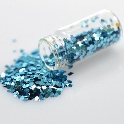 Блестки-конфетти КНР для декора, рассыпные голубые, 90 г