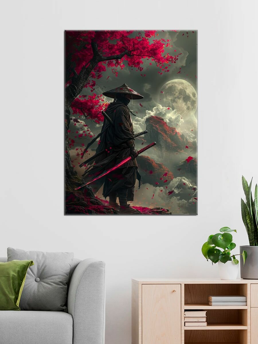 Картина на стену "Самурай", 30х40 см