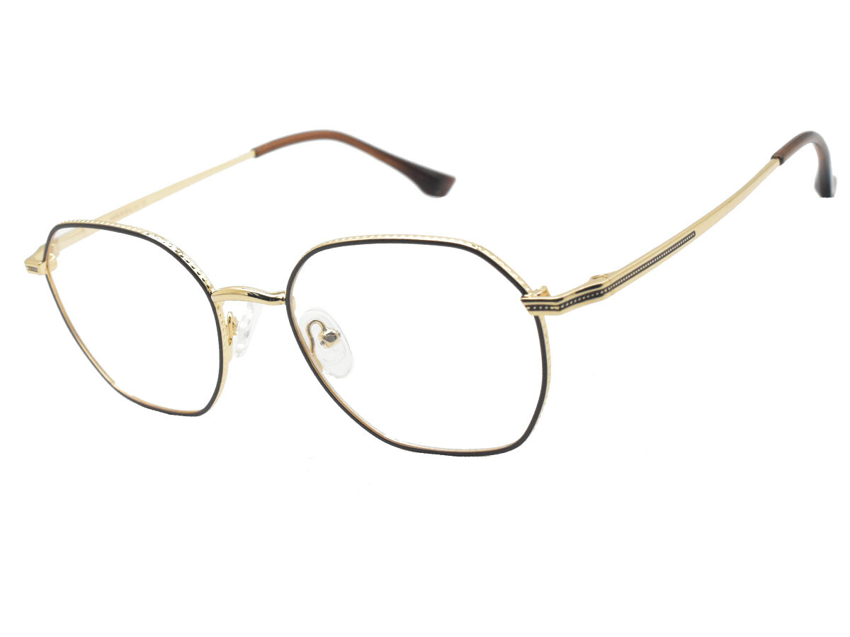 Оправа для очков MEREL ME1038 C02 пол Женский форма оправы Геометрическая цвет оправы Чёрный, Золотой