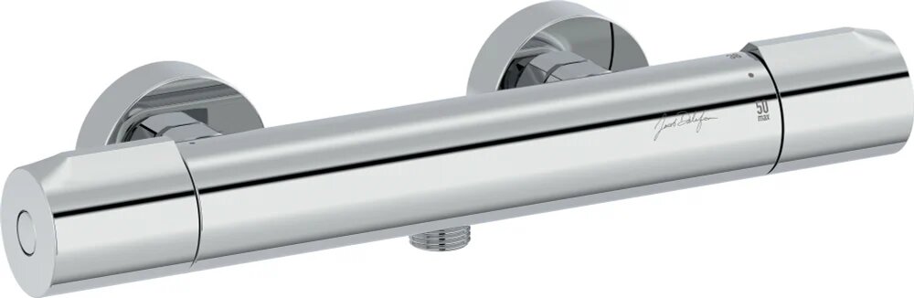 Термостатический смеситель Jacob Delafon Metro E24394-CP хром, глянцевый, настенный, латунный, без лейки, смеситель для ванны с душем