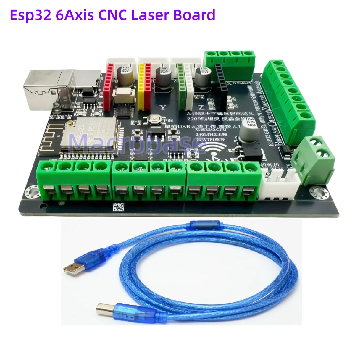 MacroBase ESP32 GRBL 6-осевой контроллер