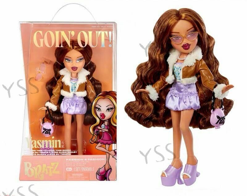 MGA Bratz Goin Out Fashion Doll Yasmin / Коллекция модных кукол с очками, расческами и аксессуарами для одежды подходит для подарков на день рождения детям от 6 лет и старше