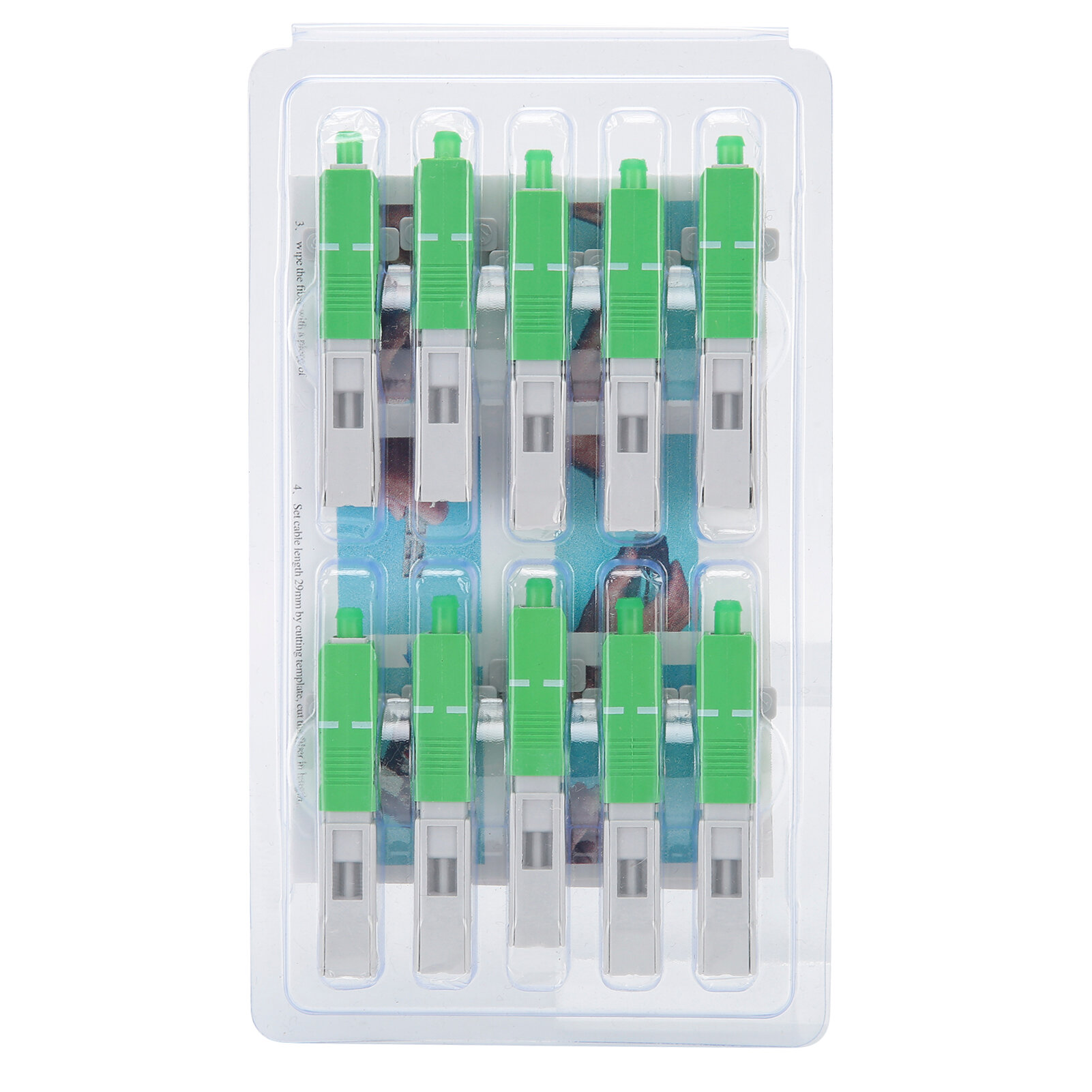 10 шт, оптоволоконный быстрый соединитель, встроенный SC/для APC, адаптер быстрого холодного соединения