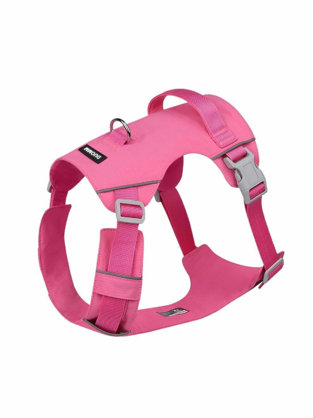 Фурнитура для ошейников и поводков, Светоотражающие элементы на груди и спине для собак-персиково-розовый-XL