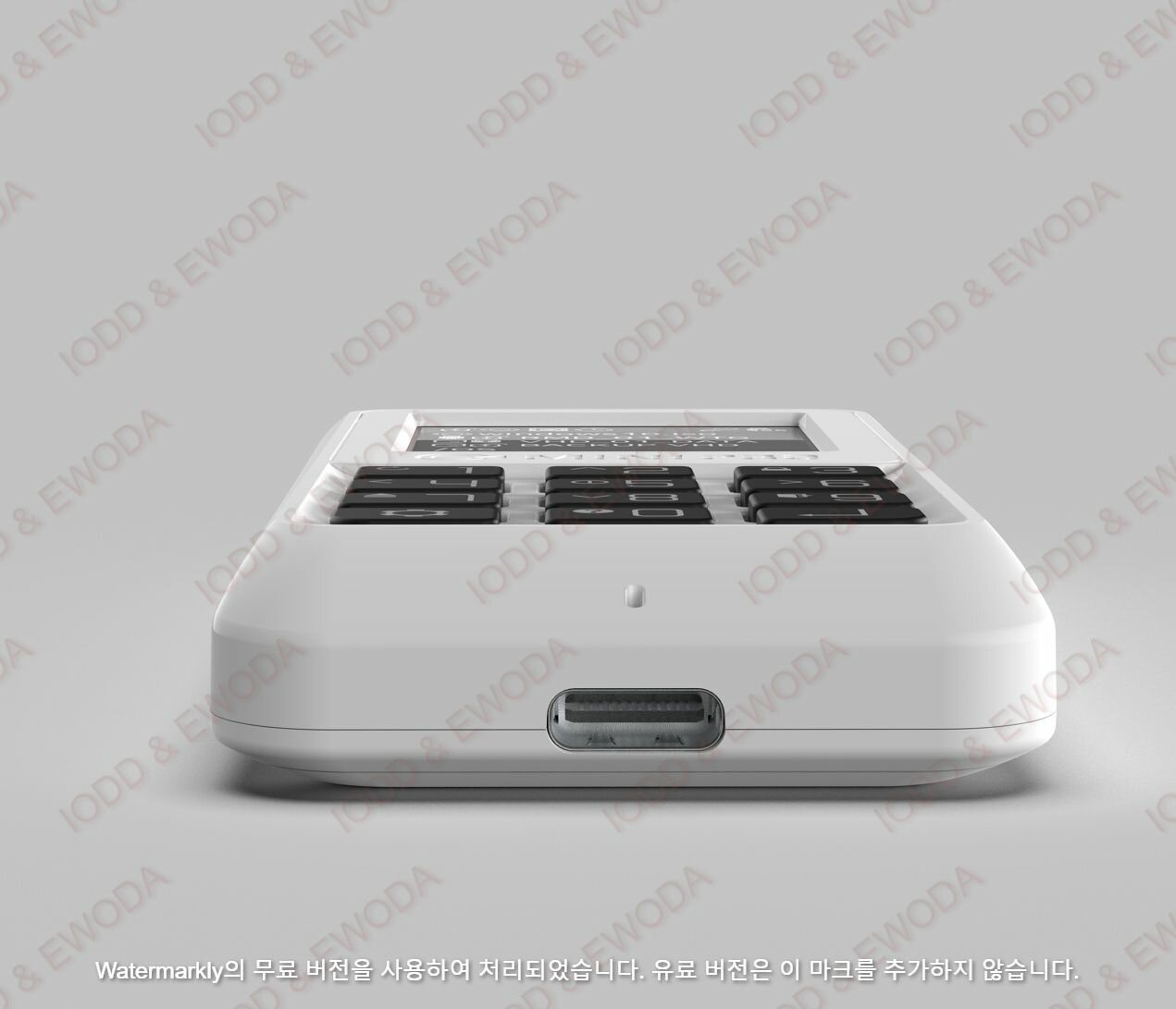 Шифровальный диск IODD Mini, USB Type-C, M.2, NGFF, 80мм, 76 знаков AES256, белый — фото 1