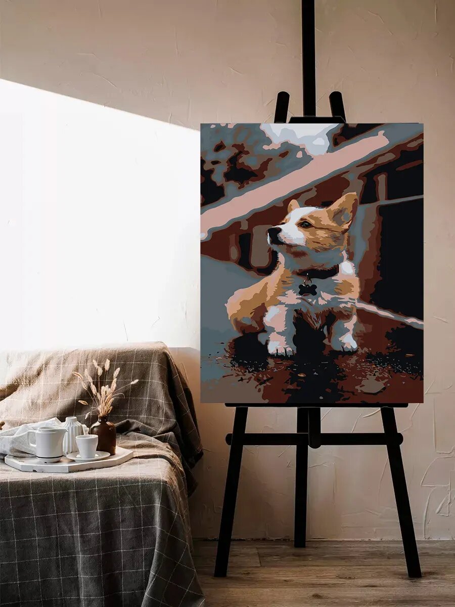 Картина по номерам Вельш-Корги Собака Животное