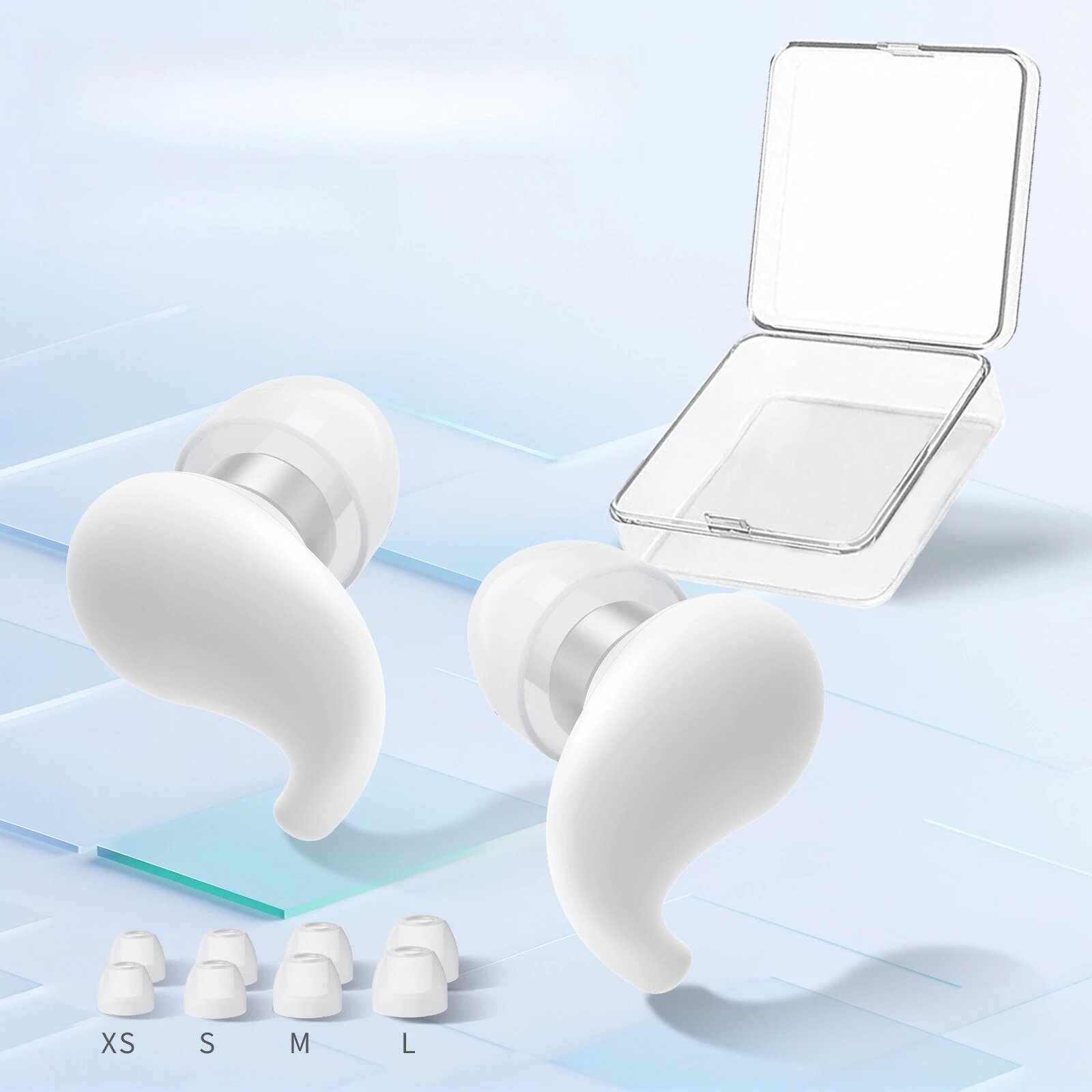 Многоразовые шумоподавляющие беруши Filter Mesh Белый, White A