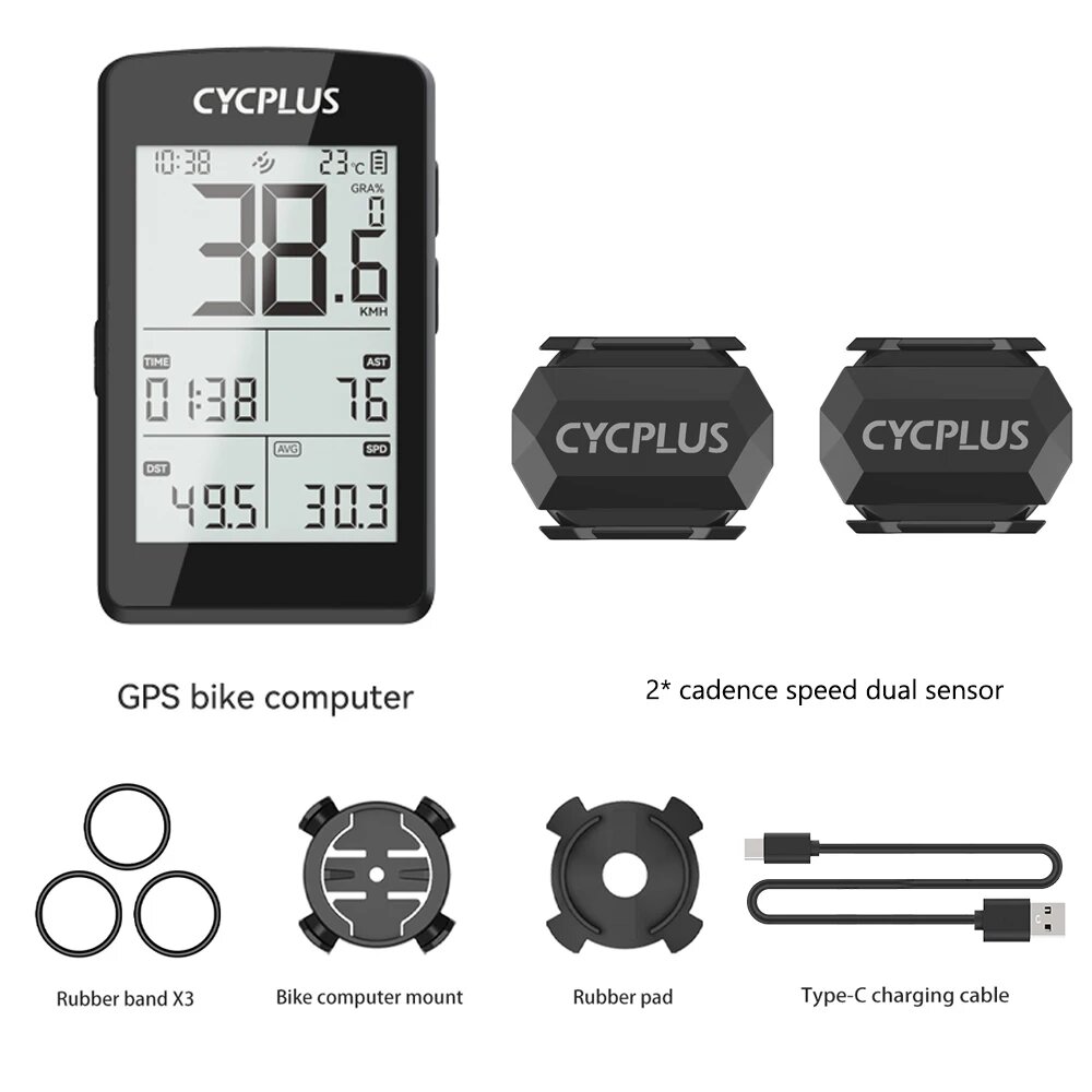 CYCPLUS M3 Велокомпьютер Серый, M3 C3 C3