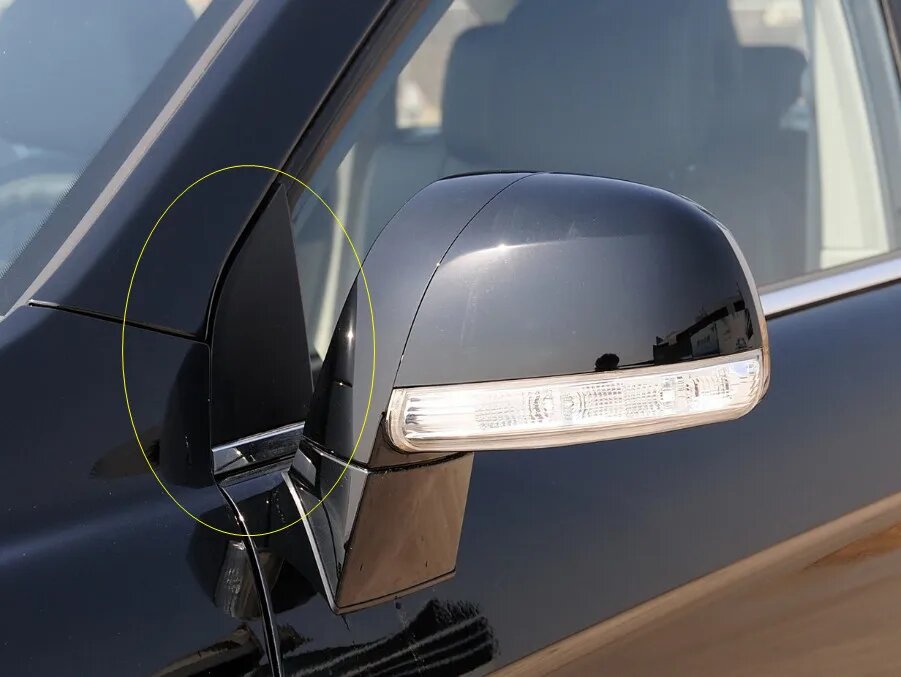 1 шт. автомобильное зеркало заднего вида, внешний треугольный чехол для Chevrolet Captiva 2008 ~ 2015, зеркало, треугольная панель, отделка колонки, Left Side 1PCS