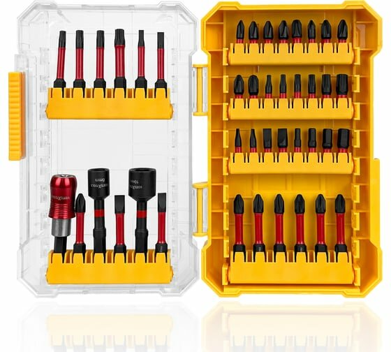 Vertex набор бит vertextools 42 предмета, адаптер, головки, s2 (1/ 5/ 40), шт