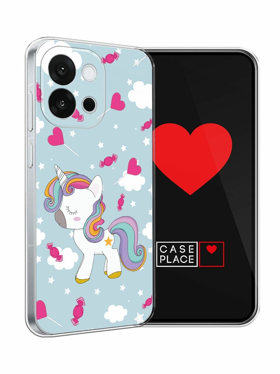 Чехол на OnePlus 13T / Ван Плас 13Т с принтом "Сладкий единорожек" — фото 1