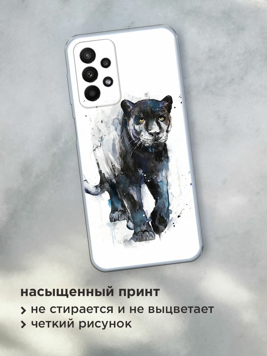Чехол на Samsung Galaxy A23 / Самсунг Галакси А23 с принтом "Пантера арт 3" — фото 1