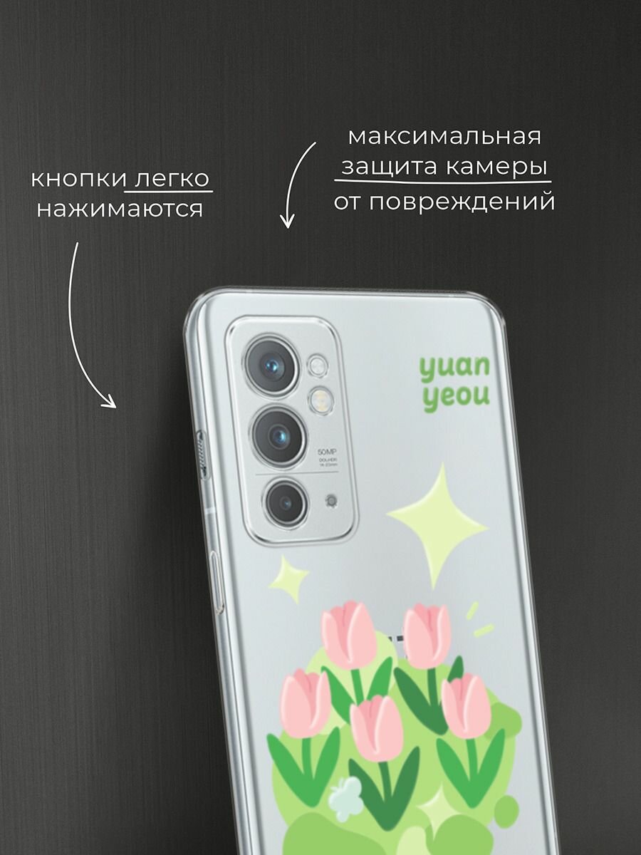 Чехол на OnePlus 9RT / ВанПлас 9RT с принтом "Protect nature" — фото 1