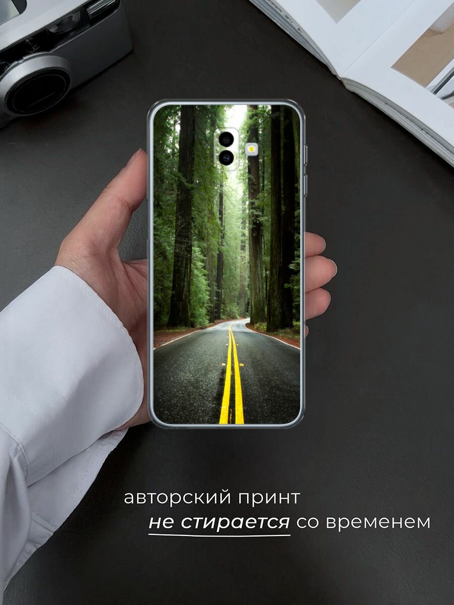 Чехол на Samsung Galaxy J6 + / Самсунг Галакси J6 Плюс 2018 с принтом "Лес 17" — фото 1