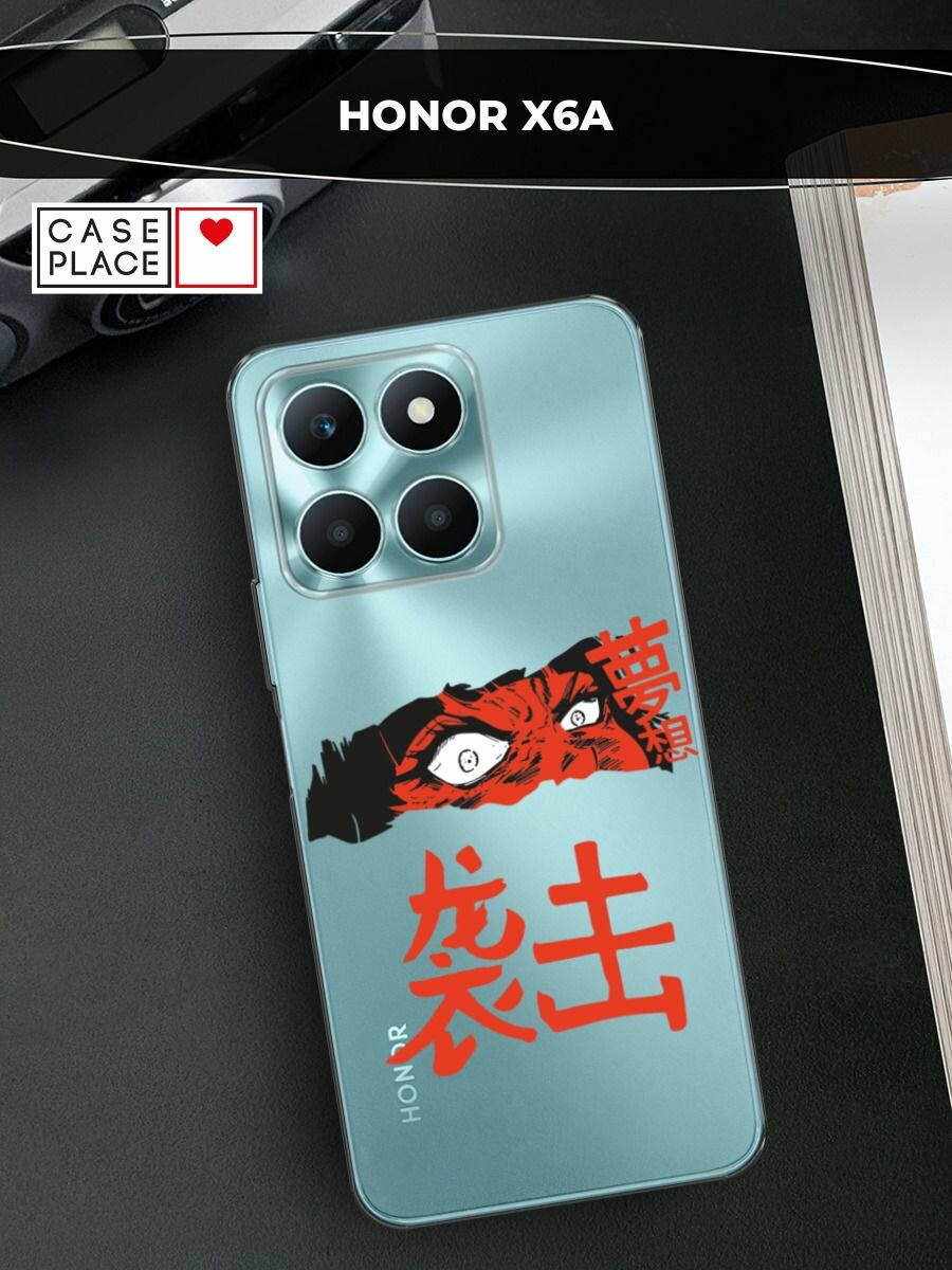 Чехол на Honor X6A / Хонор X6A с принтом "Anime attack", прозрачный