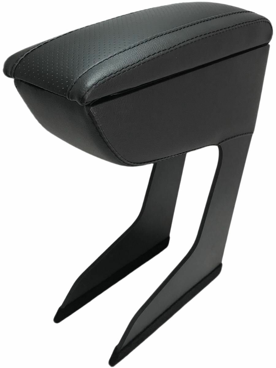 Подлокотник Renault Duster кожаный (черный, перфорированная крышка) для рено дастер