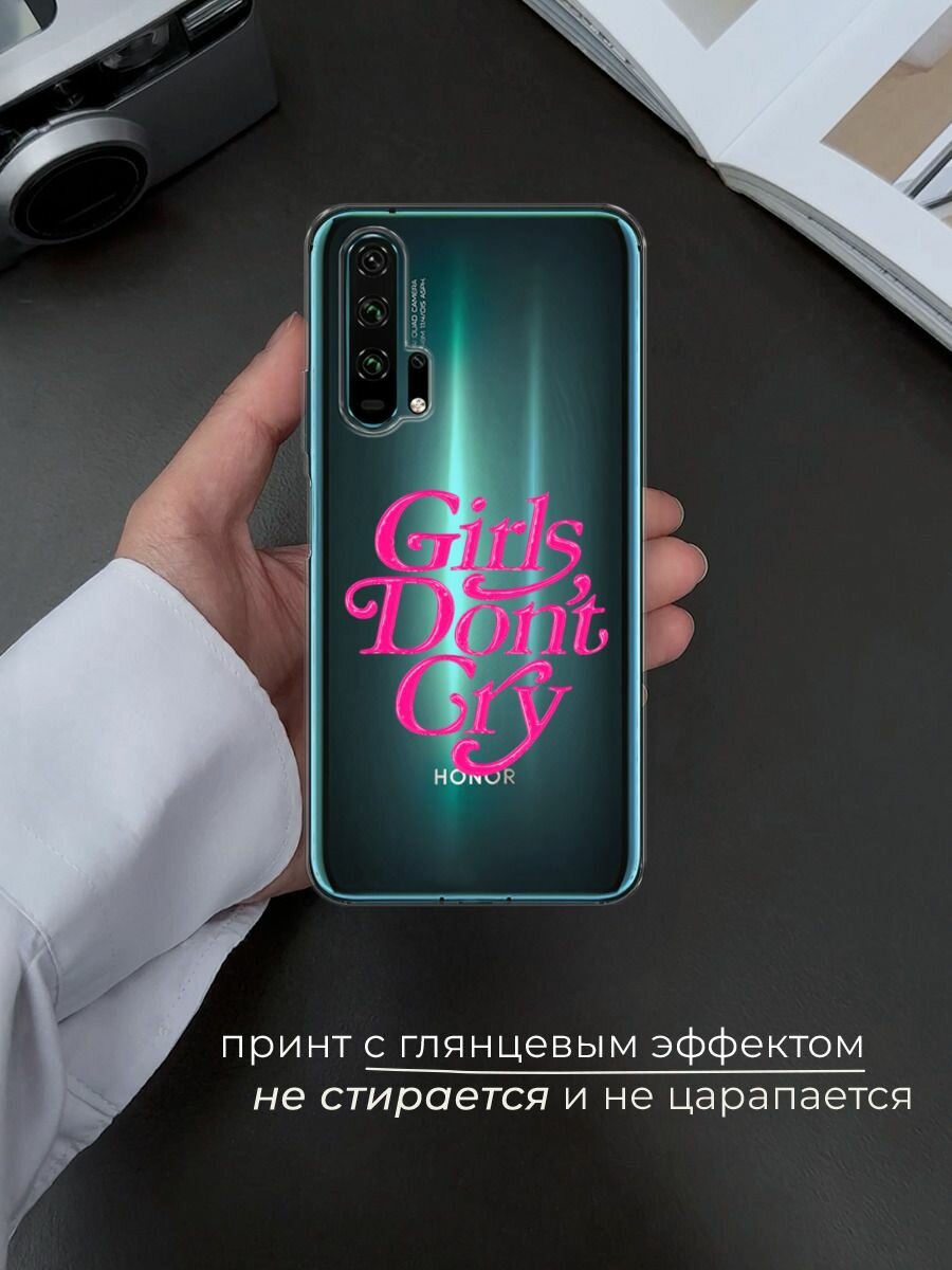 Чехол на Honor 20 Pro / Хонор 20 Про с принтом "Девочка не плачь" — фото 1