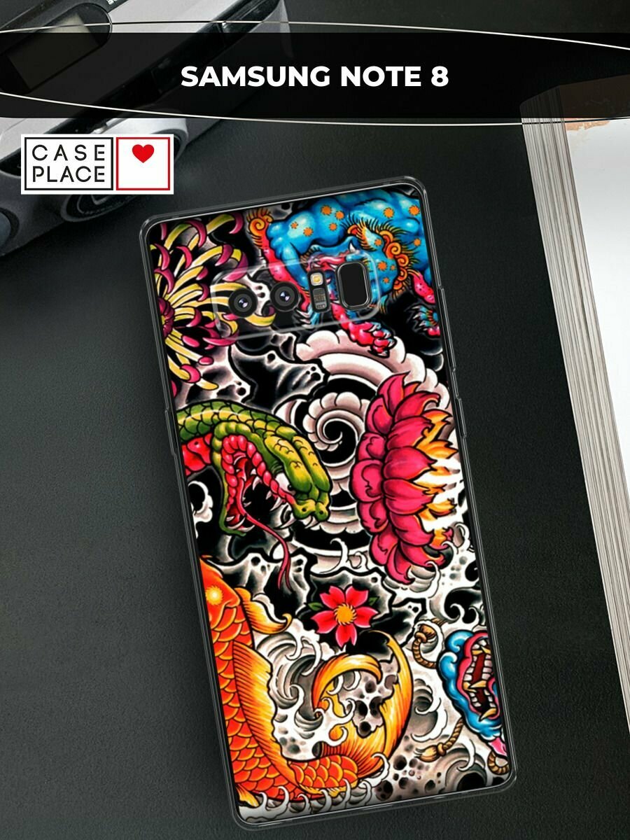 Чехол на Samsung Galaxy Note 8 / Самсунг Галакси Нот 8 с принтом "Японское искусство"