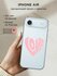 Чехол на Apple iPhone Air / Айфон Айр с принтом "Love heart 3 - 14 февраля", про...