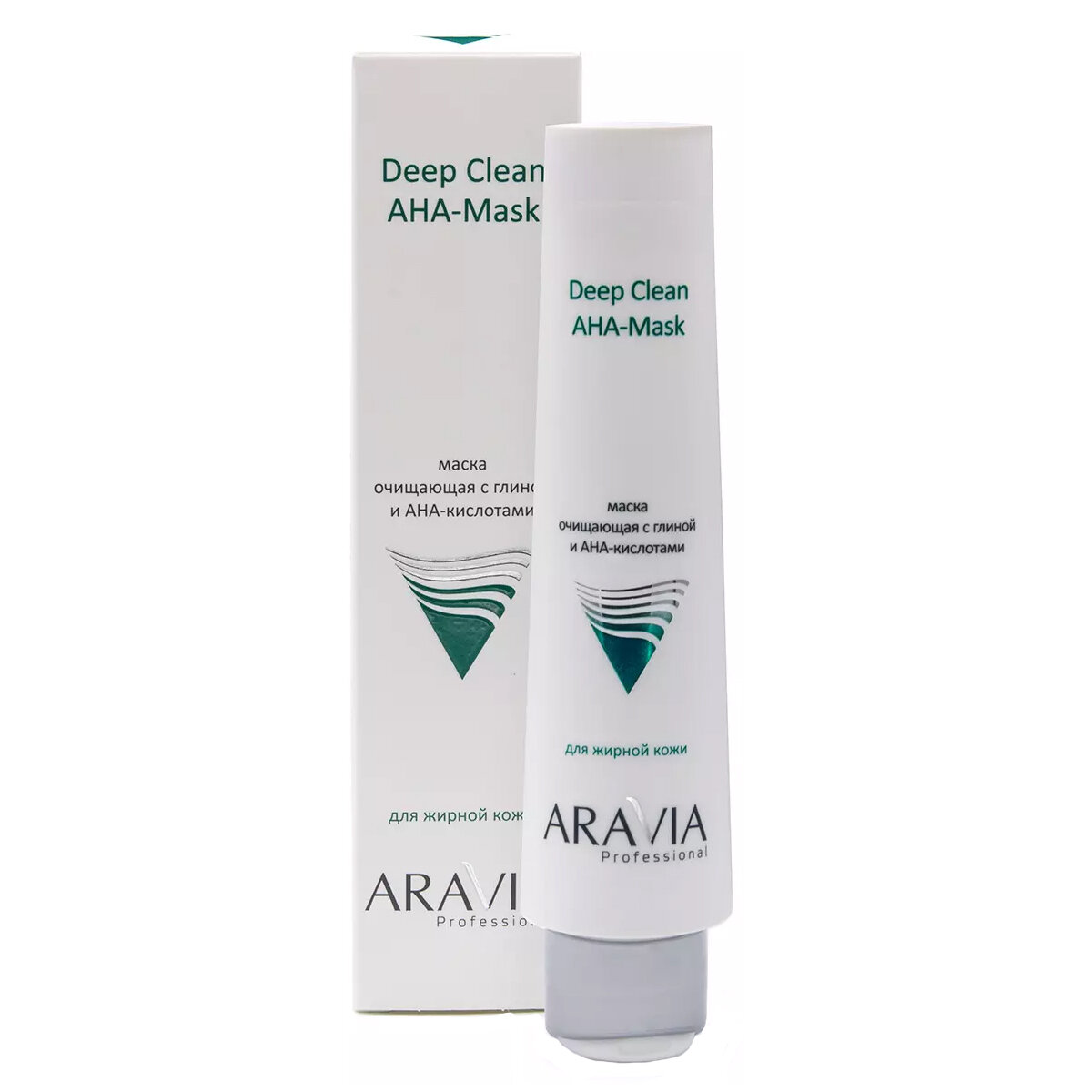 Aravia Маска очищающая с глиной и AHA-кислотами для лица Deep Clean AHA-Mask 100мл