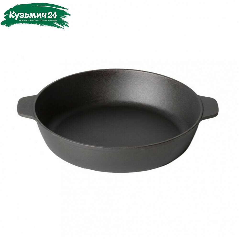 Жаровня чугунная Boniron с литыми ручками, 340х70 мм, ВС340702