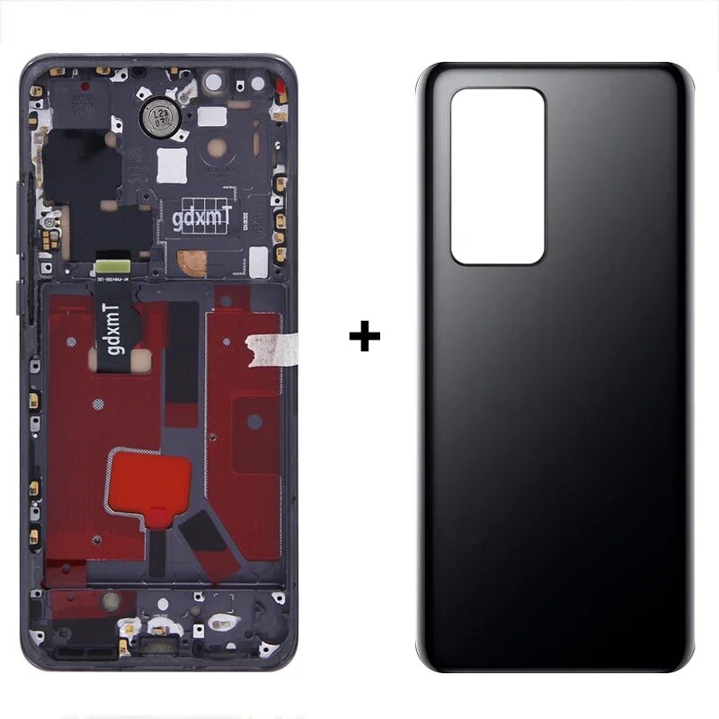 Для HUAWEI P40 Pro протестирован P40Pro ELS-NX9 ELS-N04 AN00 TN00 ЖК-дисплей с цифровым преобразователем сенсорного экрана в сборе Black Frame Cover