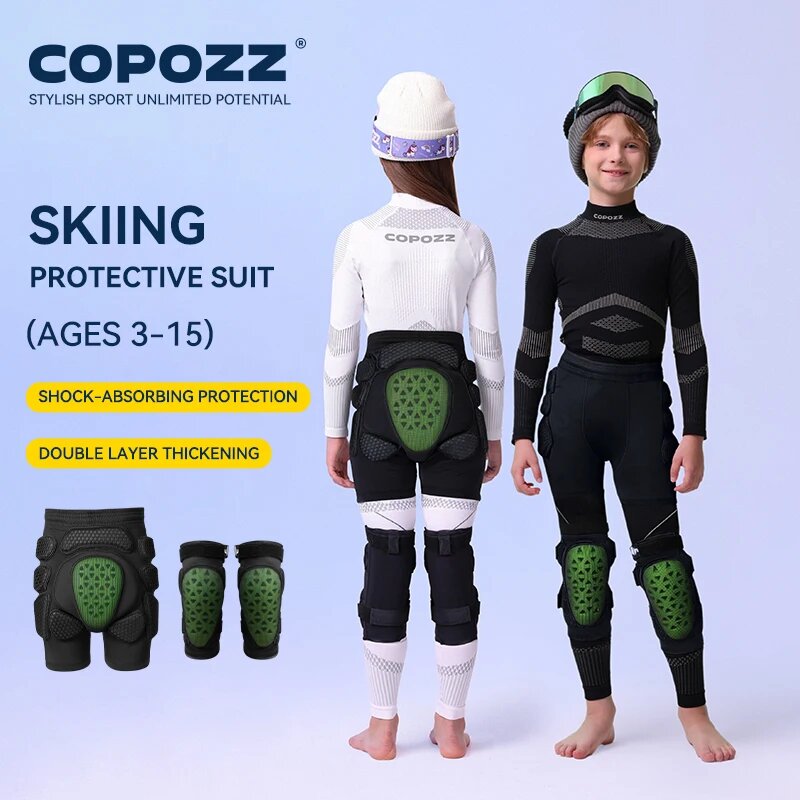 COPOZZ Защитные шорты для бедер и наколенники, размер M