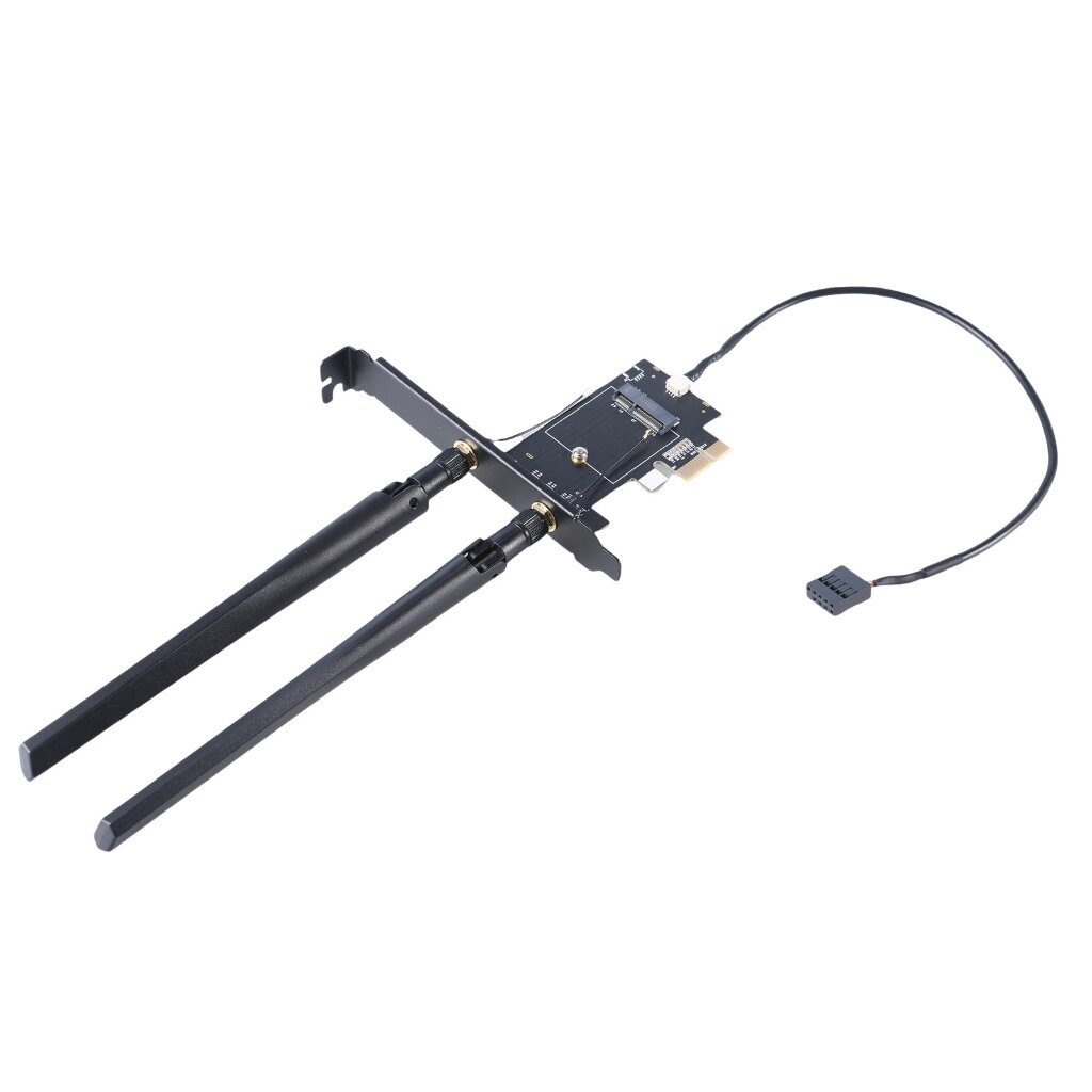 M.2 черных дефлектора NGFF-PCI E + двухдиапазонная антенна переменного тока