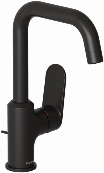 Смеситель для раковины Kludi X1 320273975 с донным клапаном, черный матовый